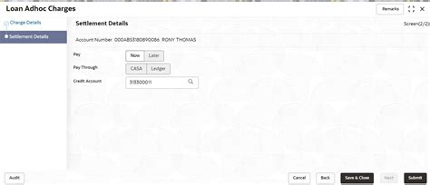 Settlement Through Ledger