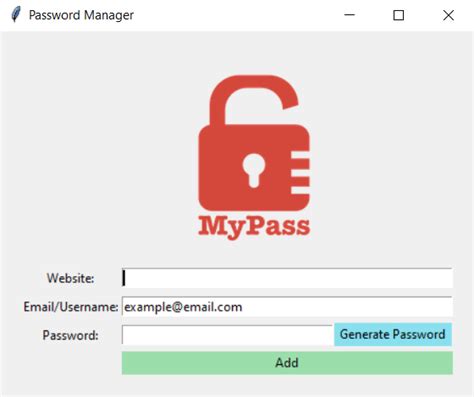 Github Mehmetozgull Password Manager Gui App