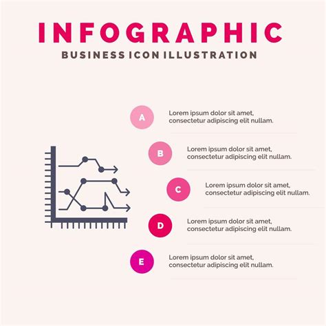 Analytics Business Chart Diagram Graph Trends Solid Icon Infographics 5