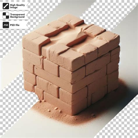 Premium PSD Psd Stack Of Bricks On Transparent Background With