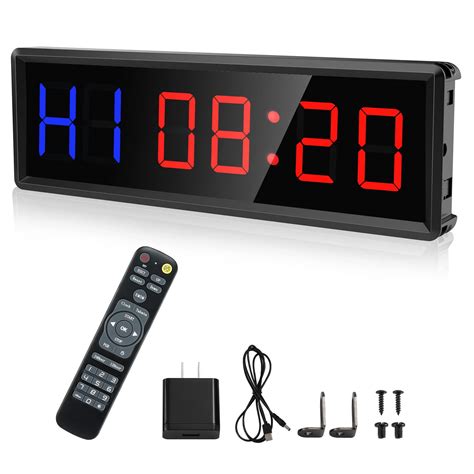 Seesii Upgraded Gym Timer Stopwatch Clock With Remote 1 5 Desertcart
