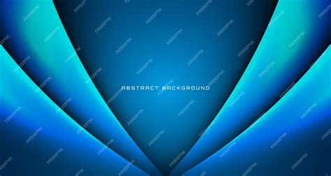 Premium Vector 3d Blue Technology Abstract Background Overlap Layer