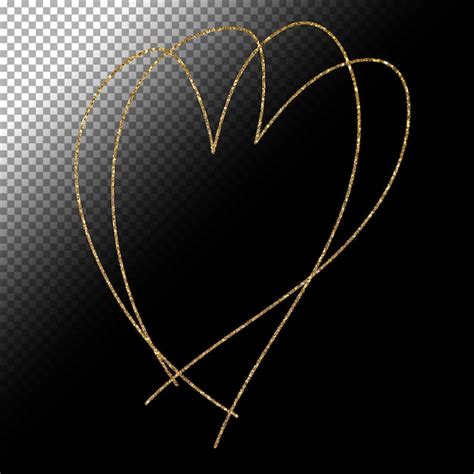 반짝이 골드 프레임과 추상 장식 프리미엄 Psd 파일