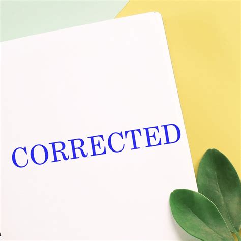 Self Inking Corrected Stamp Teacher Stamp Engineer Seal Stamps