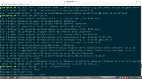 Linux Error While Installing Mongodb On Ubuntu 1604 Stack Overflow