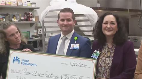 Kaiser Permanente Presents Check To Redwood Empire Food Bank