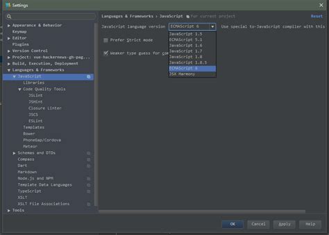 Webstorm添加vue文件代码提醒支持webstorm支持es6vue里支持es6写法 阿里云开发者社区