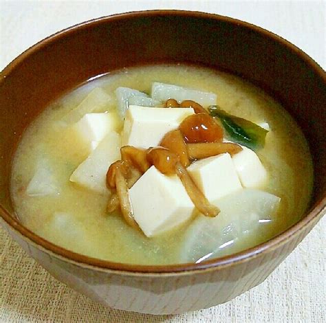 なめこと大根の具沢山味噌汁 レシピ・作り方 By あ ち0024 楽天レシピ