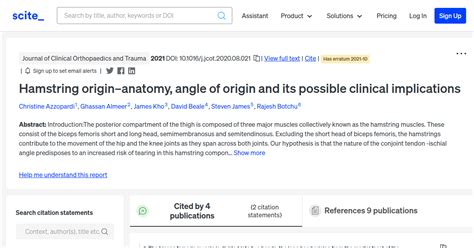 Hamstring Origin Anatomy Angle Of Origin And Its Possible Clinical