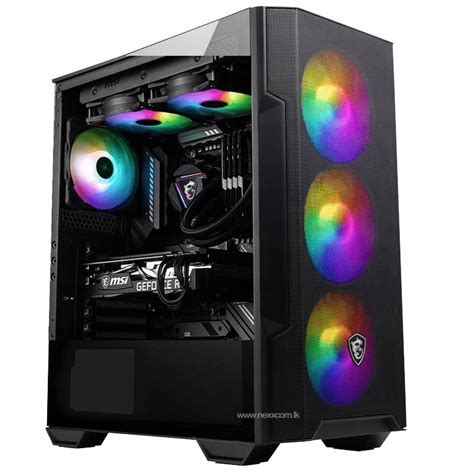 Msi Mag Forge M R Mid Tower Case With Rgb Fans Nexcom Computers