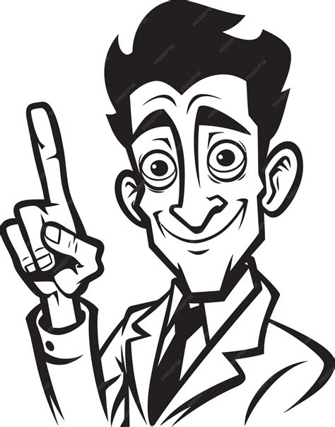 Animated Gesture Cartoon Finger Icon Dynamic Communication Mans Finger Emblem Premium Ai