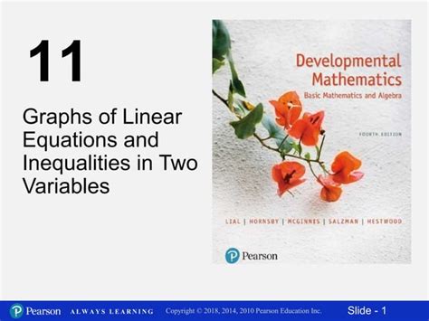 11 2 graphing linear equations in two variables pptx physics science