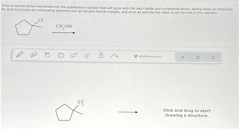 Solved Draw a curved arrow mechanism for the substitution | Chegg.com