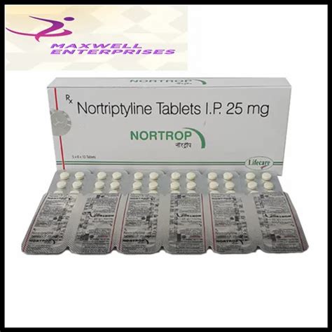 Nortriptyline 25 Mg Tablet Intas Pharmaceuticals Ltd Packaging Size
