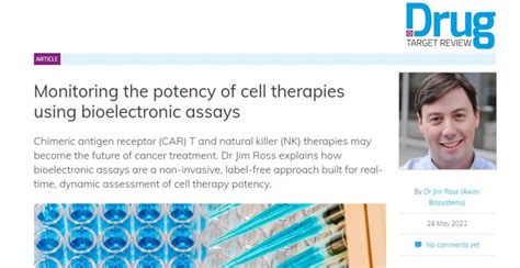 Axion Biosystems On Linkedin Monitoring The Potency Of Cell Therapies