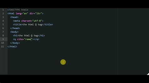 The Html Q Tag Coding Htmltags Html Html5 Htmltutorial Youtube
