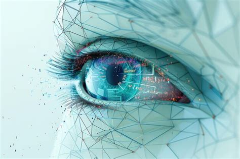 Premium Photo Visualizing Insights Low Poly Data Eye