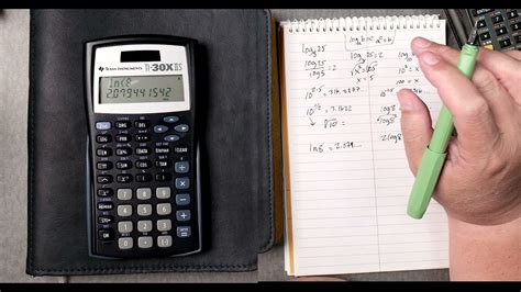 Ti 30x Iis Logarithms Natural Logs And Antilogs Youtube