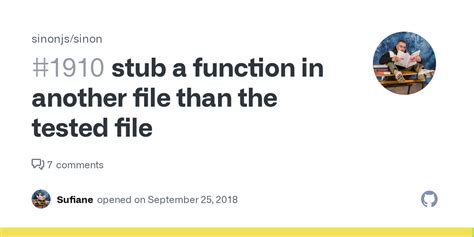 Stub A Function In Another File Than The Tested File · Issue 1910