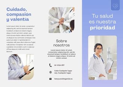 Plantillas Para Folletos De Salud Canva