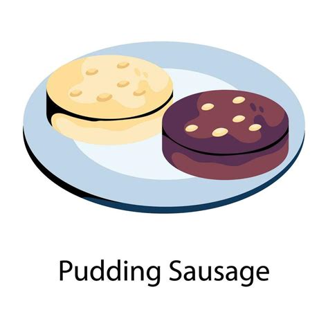 Trendy Pudding Sausage 36172905 Vector Art At Vecteezy