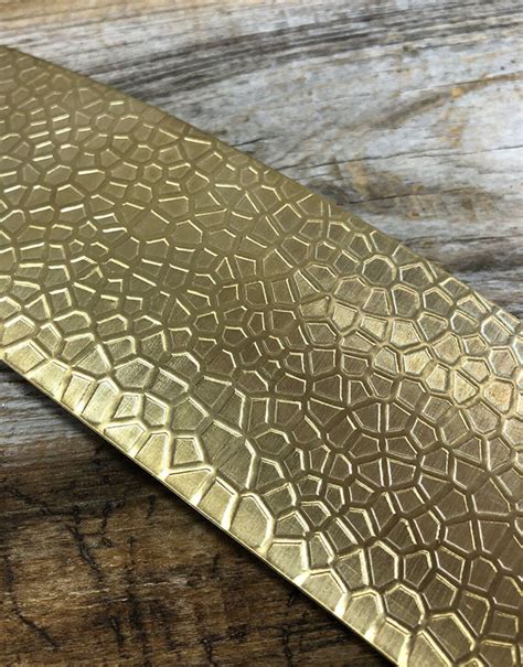 Patterned Brass Sheet Lake Bed 2 X 6 Etsy