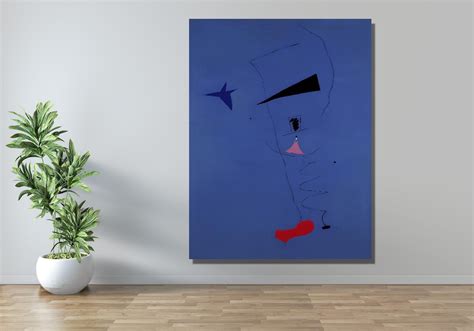 Joan Miro Blue Star 1927 Poster Art Canvas Exhibition Poster Joan Miro