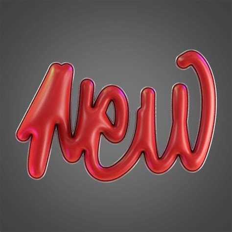 Premium Psd Chrome Rendering 3d