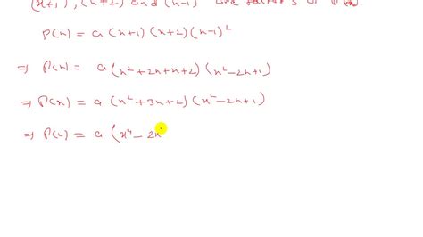 SOLVED Find The Polynomial Of The Specified Degree Whose Graph Is Shown Degree
