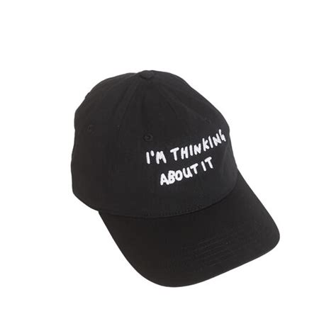 Lazy Oaf Thinking About It Black Cap Fashion Tate Shop Tate