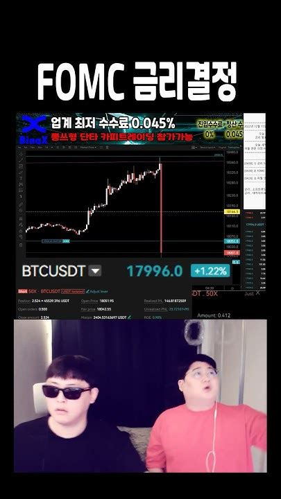 비트코인 Fomc 금리결정 빔 눈치빠른이니쓰 구원투수 쫑쓰형 Youtube