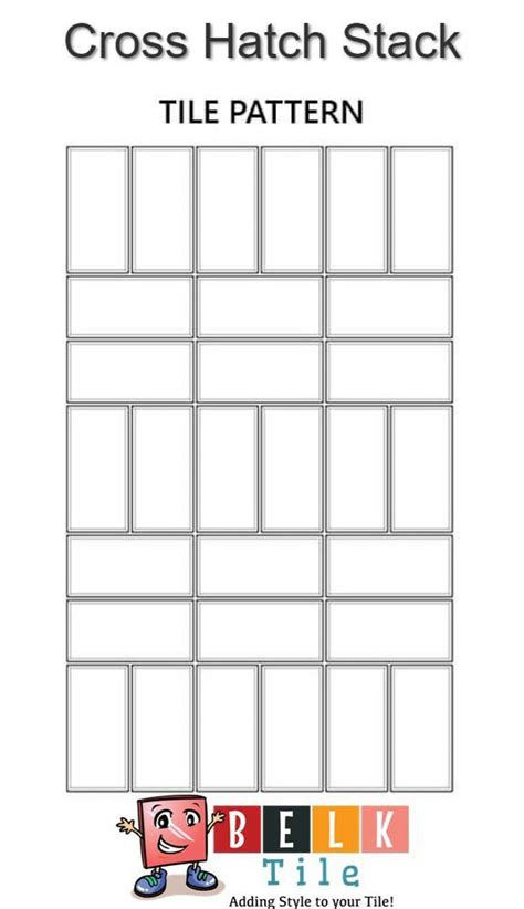 Cross Hatch Stack Shower Wall Tile Design Modern Bathroom Tile Pattern