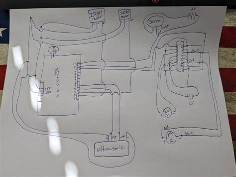 coding help project with ir servo dc motors and ultrasonic