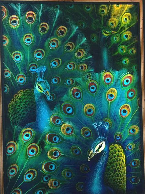 Peacock First Batik By Charinrat N Batik Peacock Animals