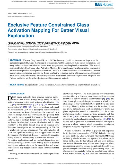 pdf exclusive feature constrained class activation mapping for better