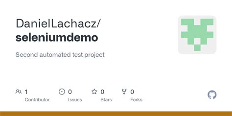 Github Daniellachaczseleniumdemo Second Automated Test Project