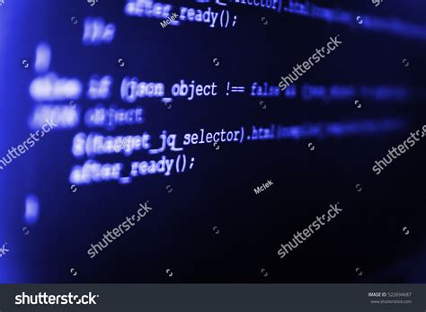 Programming Code On Computer Screen Server Stock Photo Shutterstock