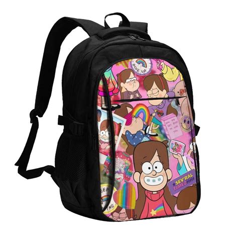 Gravity Falls Travel Backpack With Usb Port Stylish Unisex Hiking