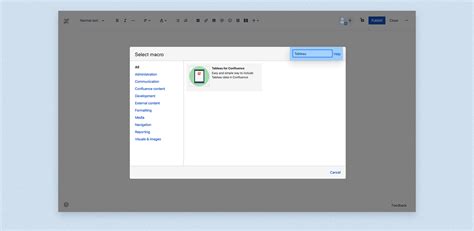 Tableau For Confluence Atlassian Marketplace
