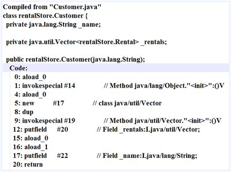 Byte Code Example Customer Class Partial Download Scientific Diagram