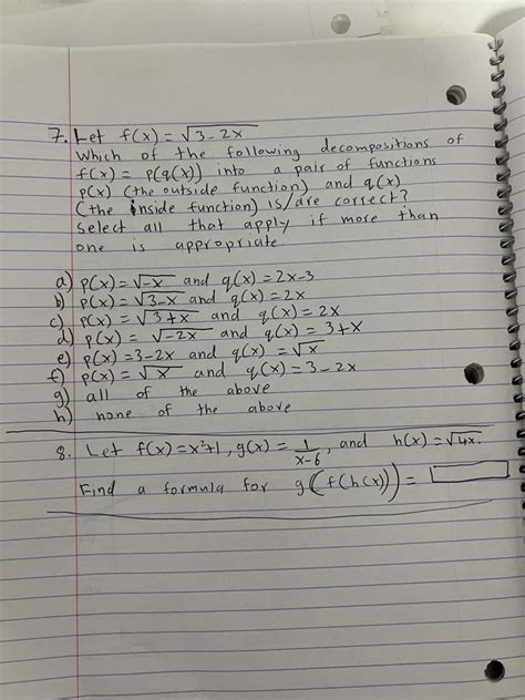 Solved 7 Let F X 3−2x Which Of The Following