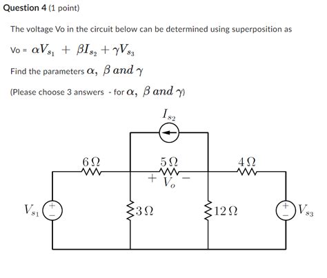 Solved The voltage Vo in the circuit below can be determined | Chegg.com