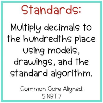 Multiplying Decimals Printable Practice Pages By Love Learning TpT