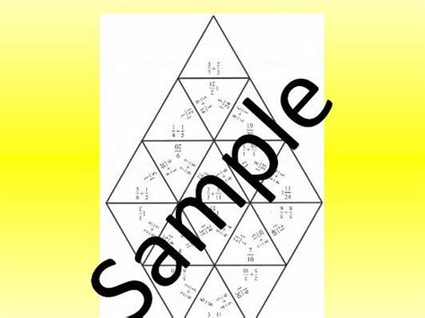 Adding Fractions Math Puzzle Teaching Resources