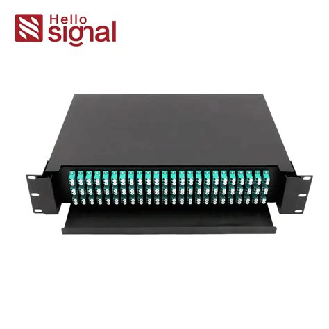 3u 19 72 Ports Full Loaded Sliding Rail Rack Mount Fiber Patch Panel