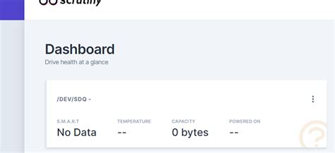 [bug] smartctl errors and no data in interface · issue 200 · analogj