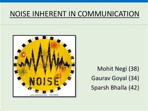 Presentation On Communication Noise