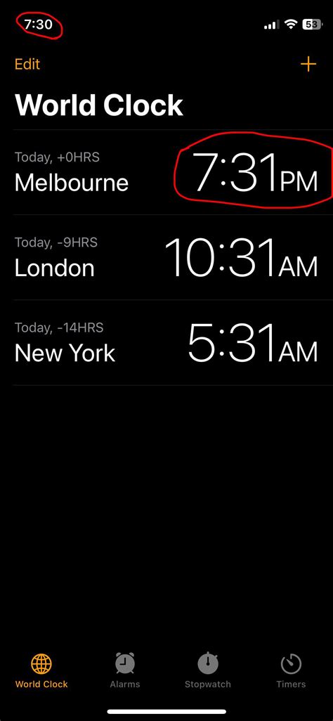 Time Not Matching R Ios