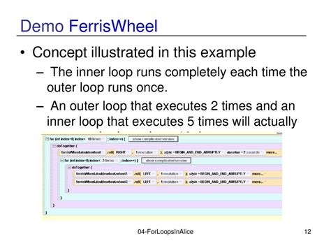 Counted For Loops In Alice Ppt Download