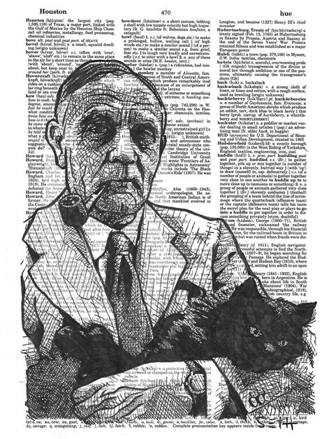 Edwin Hubble Drawing